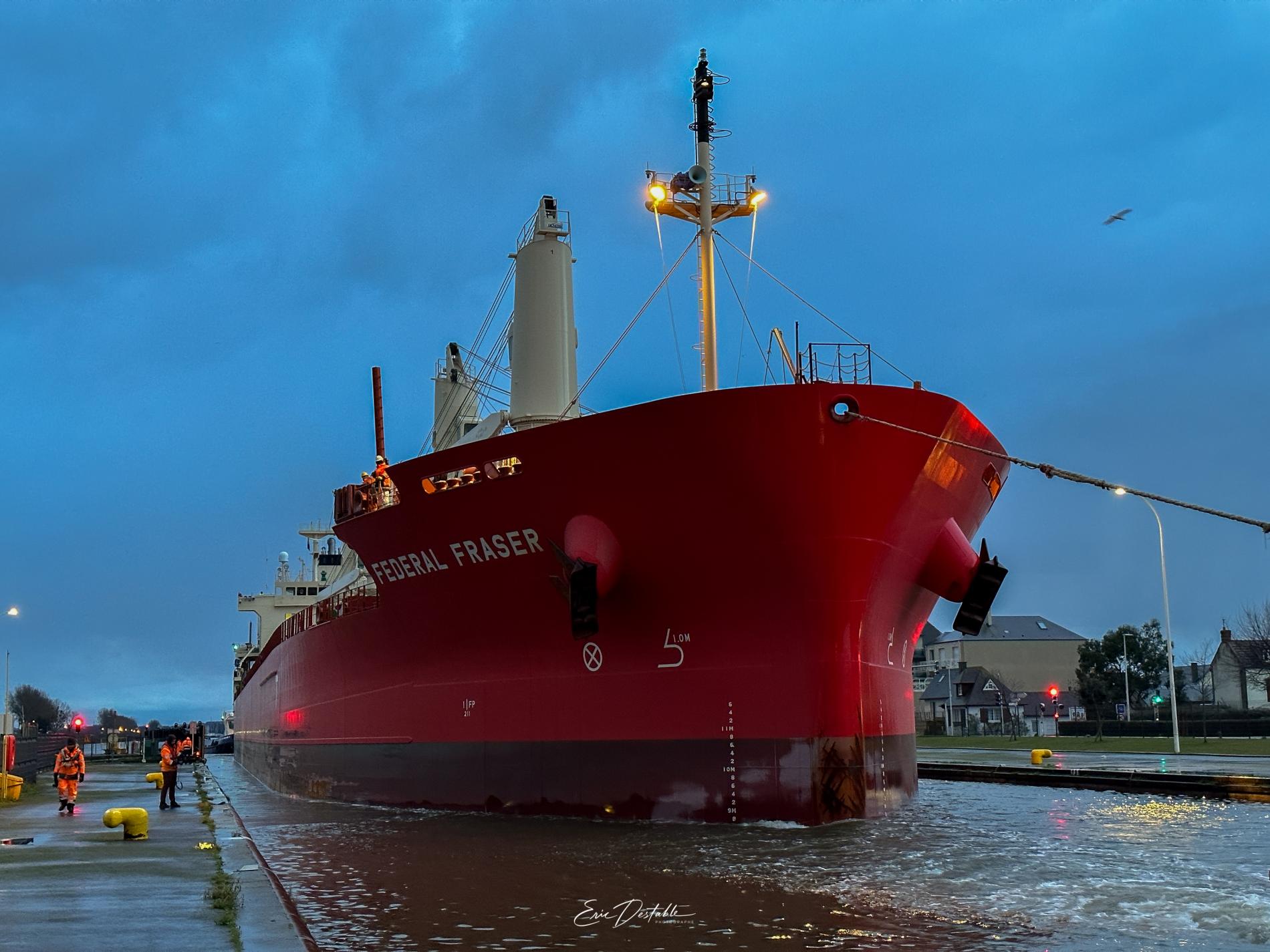 Federal Fraser, n°1 du "Guiness Book" du Port de Caen-Ouistreham